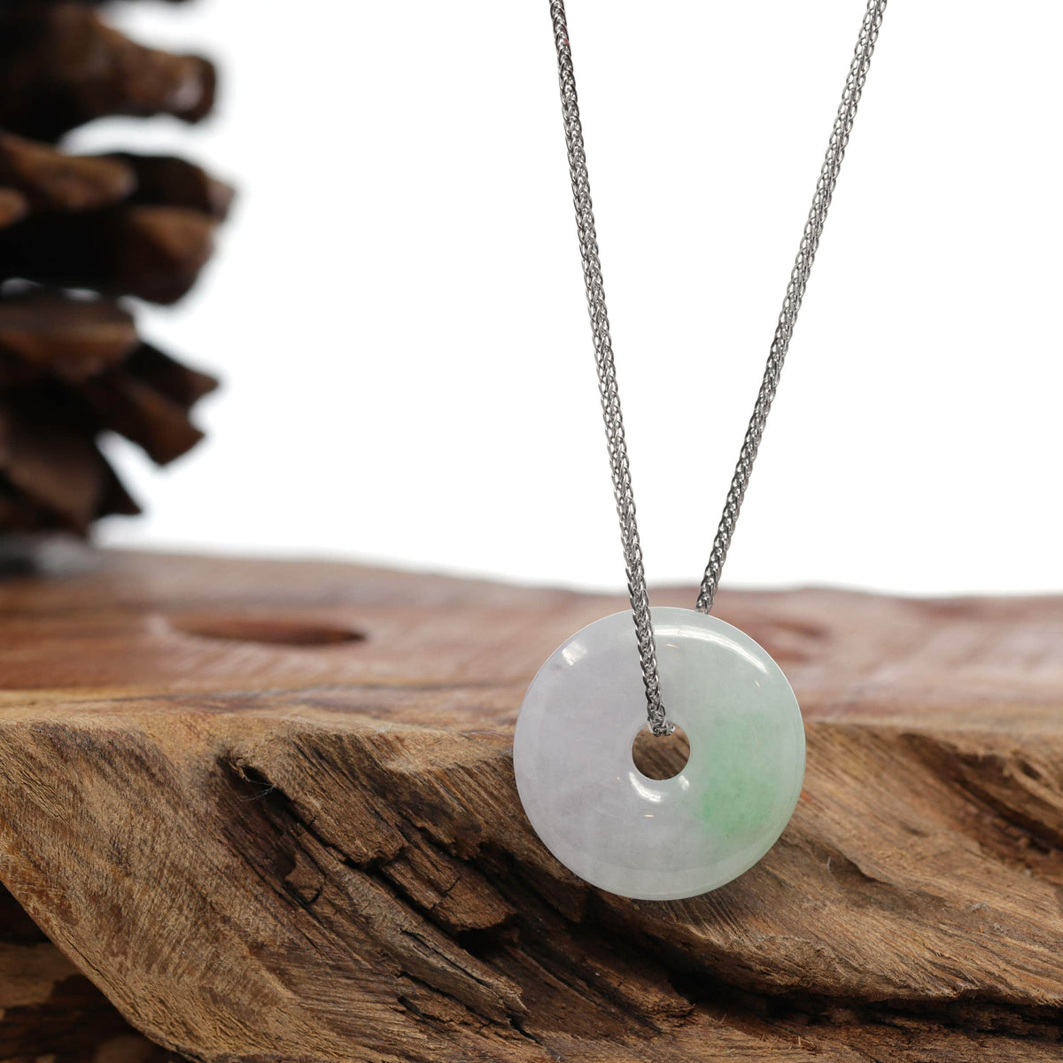 Silver Jadeite Jade Necklace Pendant | Jadeite Jade Jewelry | Raw Jade ...