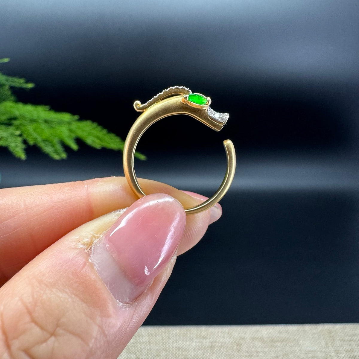 Luxury Jade Engagement ring | Shop Natural Jade Engagement Rings Online ...